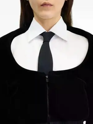 JEAN PAUL GAULTIER Boxy-fit Cropped Bomber Jacket