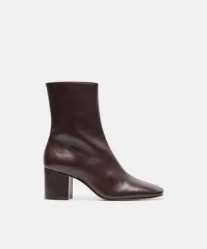 DOLCEVITA Feya Booties - Black Cherry Leather