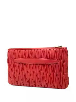 Miu Miu 2010-2026 Matelasse Nappa Clutch Bag