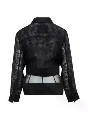 3.1 Phillip Lim Organza Fil Coupé Blouson Jacket