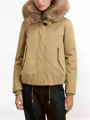 Woolrich Faux-fur Trim Hooded Jacket