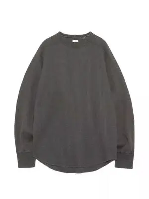 Nanamica Waffle-knit Crew-neck Sweater - Grey