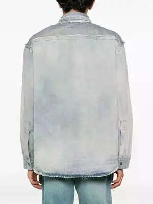 HAIKURE Nelson Distressed Patchwork Denim Shirt
