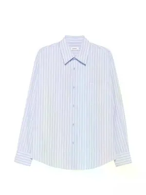 Sandro Striped Oversized Shirt - Blue