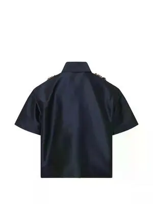 Biyan Embellished Taffeta Shirt