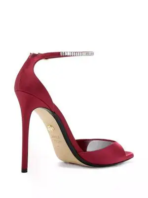 ALEVI MILANO Ninel Xtal Crystal-embellished Satin Sandals