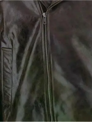 THE GARMENT Fringed Leather Biker Jacket