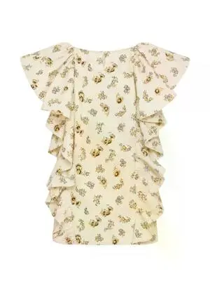 ALEMAIS Carrie Ruffled Floral-print Dress