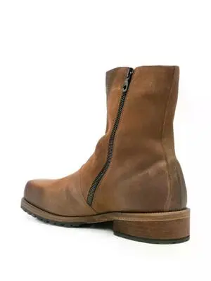 MORGILLO Side-zip Leather Boots