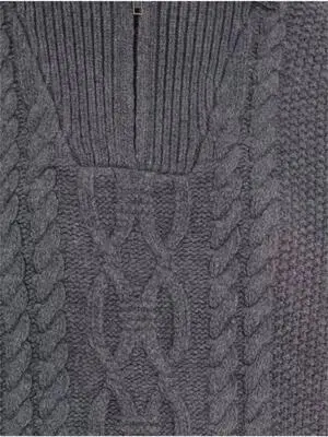 THE GARMENT Cable-knit Quarter-zip Sweater