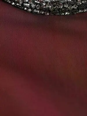 Roland Mouret Crystal-embellished Gathered Maxi Dress