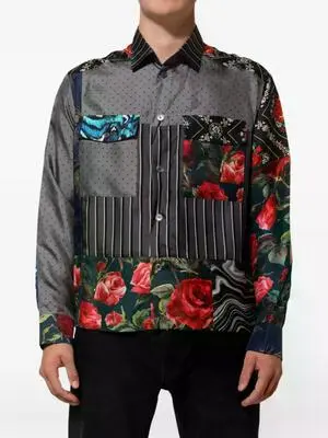 Dolce & Gabbana Patchwork Long-sleeve Shirt