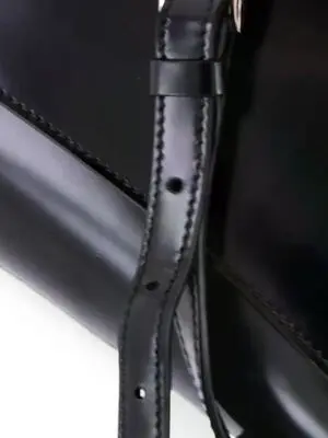 Prada Femme Flap Spazzolato Leather Shoulder Bag