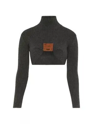 JEAN PAUL GAULTIER High-neck Cropped Sweater