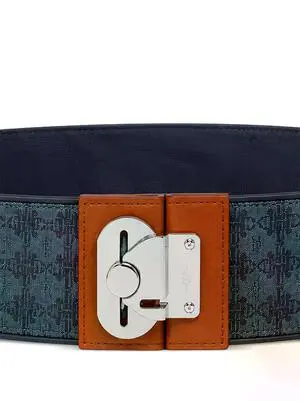 FPM MILANO Xl Butterfly Patterned Elastic Luggage Belt - Blue