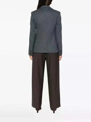 Max Mara Houndstooth-pattern Single-breasted Blazer