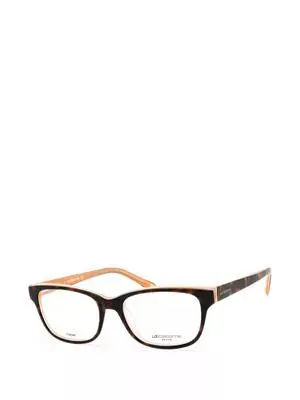 LIZ CLAIBORNE Rectangle-frame Glasses - Black