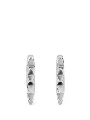 DOWER & HALL Star Huggie Hoops Earrings - Silver