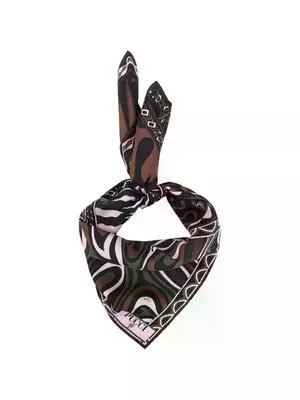 Emilio Pucci Mixed-print Silk Scarf