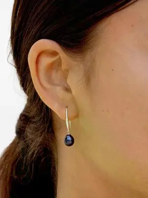 DOWER & HALL Peacock Luna Pearl™ Drop Earrings
