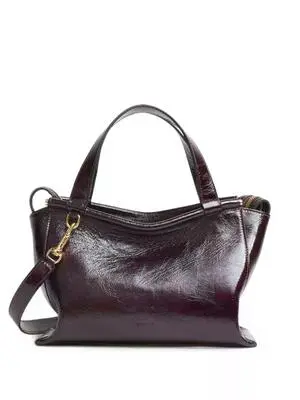 WANDLER Ida Patent Leather Tote Bag - Red