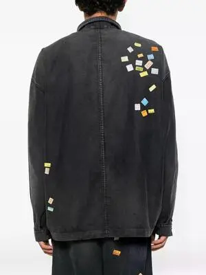 Mihara Yasuhiro Sticker-print Patch-detail Overshirt