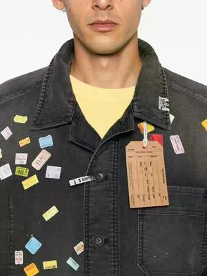 Mihara Yasuhiro Sticker-print Patch-detail Overshirt
