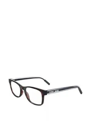 Tommy Hilfiger Tortoiseshell-effect Rectangle-frame Glasses - Brown