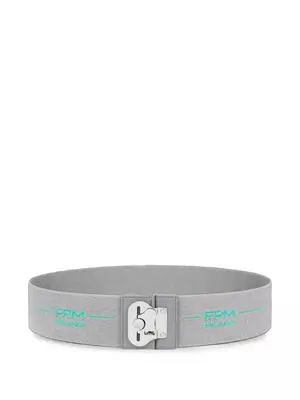 FPM MILANO Butterfly-clasp Elasticated Belt - Grey