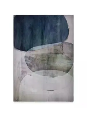 L'OCA NERA Abstract-print Wall Art - Blue
