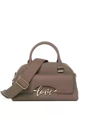 Moschino Logo-plaque Tote Bag - Neutrals