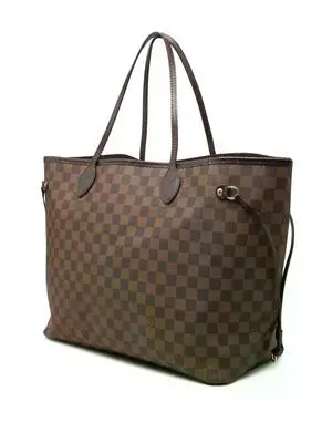 LOUIS VUITTON 2010 Damier Ebene Neverfull Gm Tote Bag