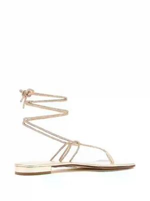 CORNETTI Lola Crystal-embellished Tie-fastening Sandals