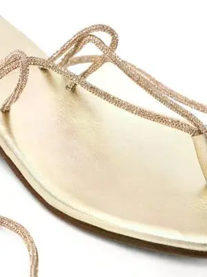 CORNETTI Lola Crystal-embellished Tie-fastening Sandals