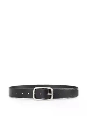 ANN DEMEULEMEESTER Leather Buckle-fastening Belt - Black