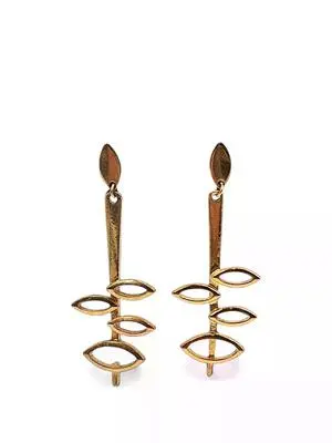 MADISON Botanical Drop Earrings - Gold