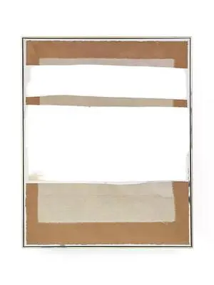 L'OCA NERA Abstract-print Framed Wall Art - White