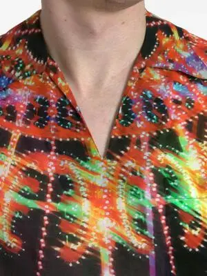 Dolce & Gabbana Luminarie-print Silk T-shirt