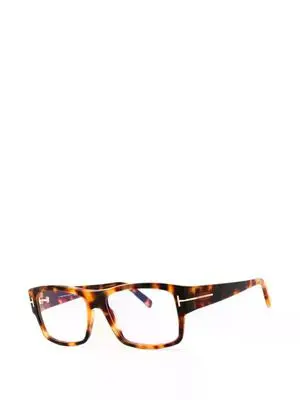 TOM FORD Tortoiseshell-effect Rectangle-frame Glasses