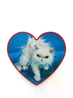 SELETTI Toiletpaper Angry Cat Bath Mat Blue