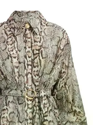 Aje Murphie Snake-print Mini Dress