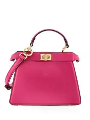 Fendi Peekaboo Iseeu Bag Leather Petite Crossbody Bag - Pink