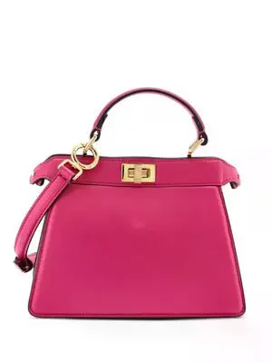 Fendi Peekaboo Iseeu Bag Leather Petite Crossbody Bag - Pink