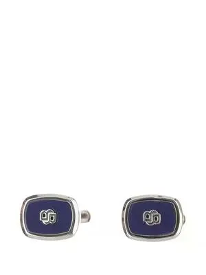 BOSS Enamel-insert Cufflinks With Double-b Monogram