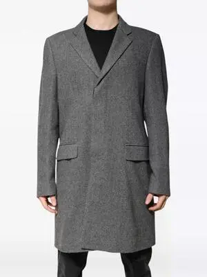 Dolce & Gabbana Single-breasted Wool Coat - Grey