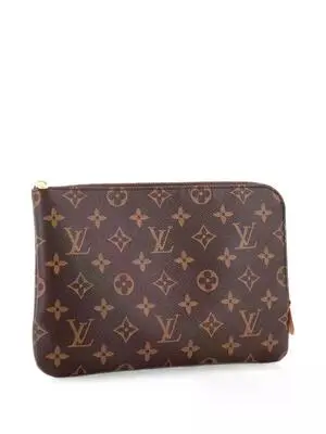 LOUIS VUITTON Etui Voyage Pouch Monogram Canvas Pm Clutch Bag - Brown