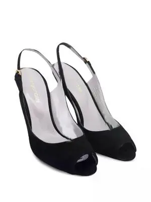 Sergio Rossi Gold Tone Pumps