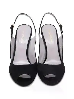 SERGIO ROSSI Slingback Peep-toe Sandals