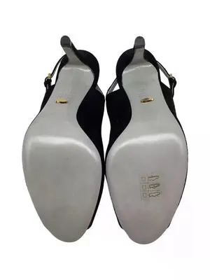 SERGIO ROSSI Slingback Peep-toe Sandals