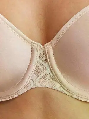 Chantelle Lace-panelled Underwired Bra